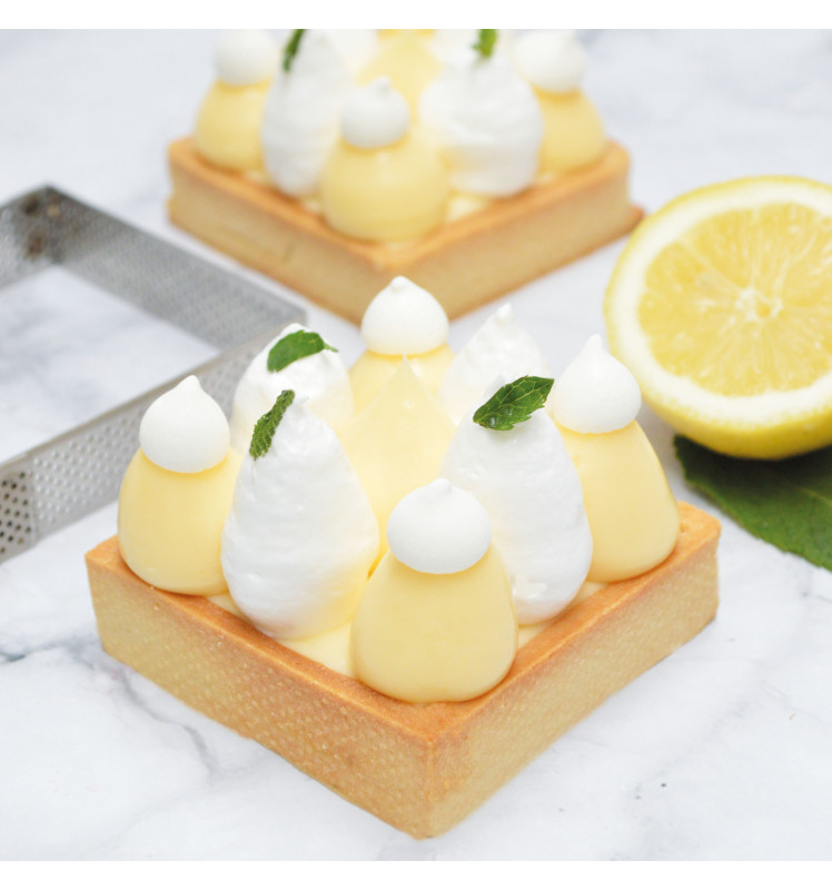 4 individual perforated heart tart rings - ScrapCooking