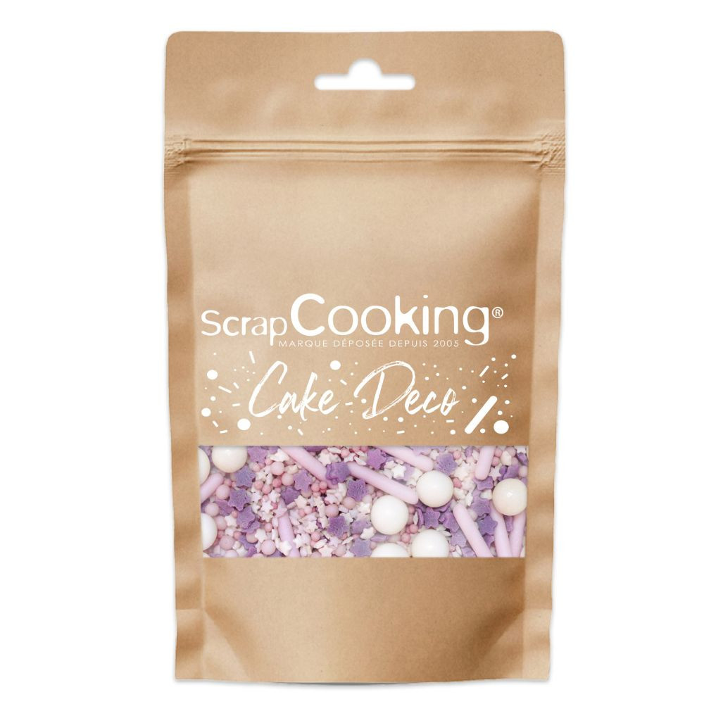 Pot de décors sucrés mix rods lilas - ScrapCooking®
